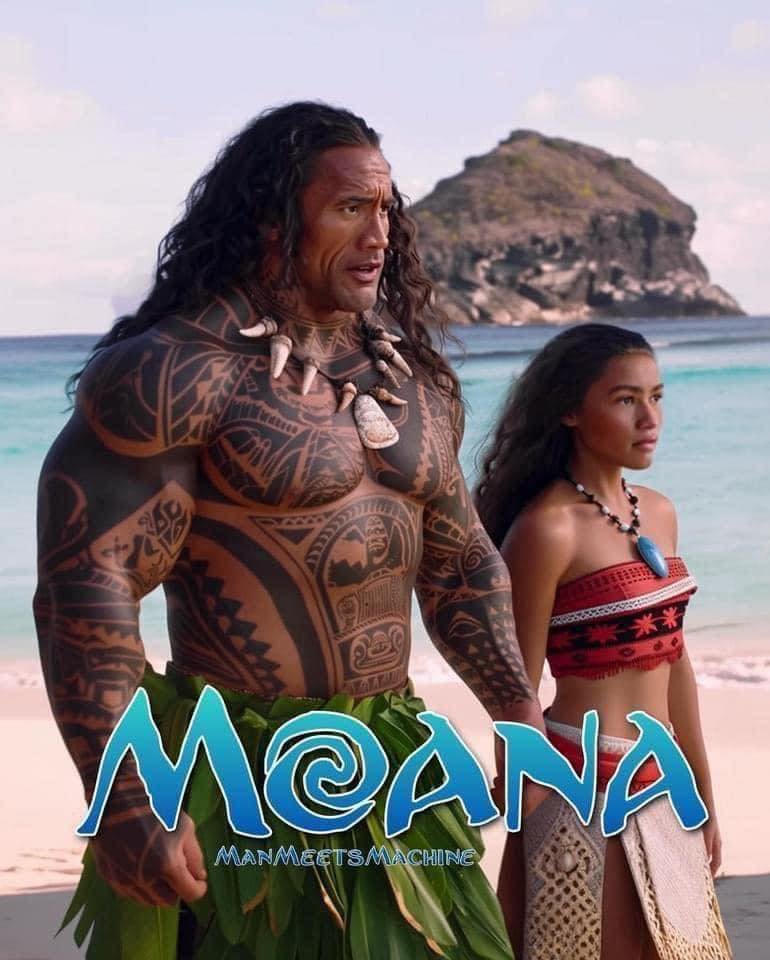 Internautas usam Inteligência Artificial para imaginar live-action de Moana e resultado ...