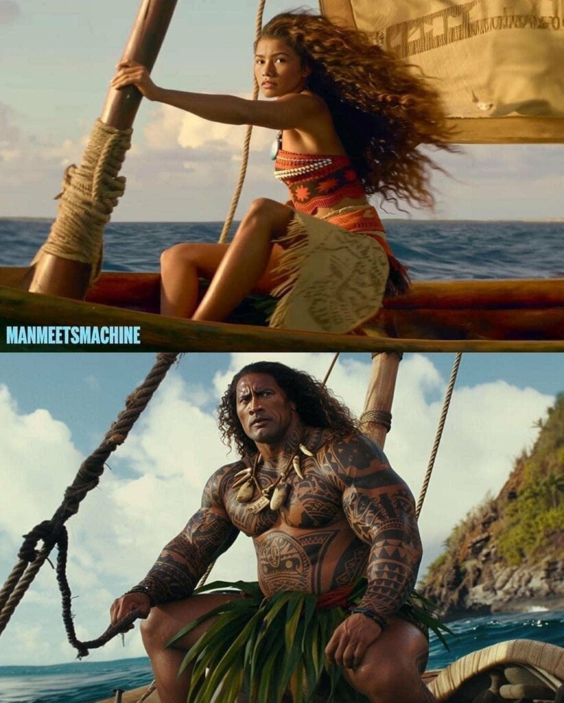 Internautas usam Inteligência Artificial para imaginar live-action de Moana e resultado ...