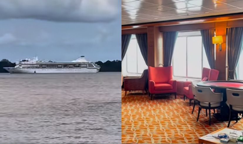 Vídeo: veja como é um navio fundeado que está ancorado em Belém com 232 ...