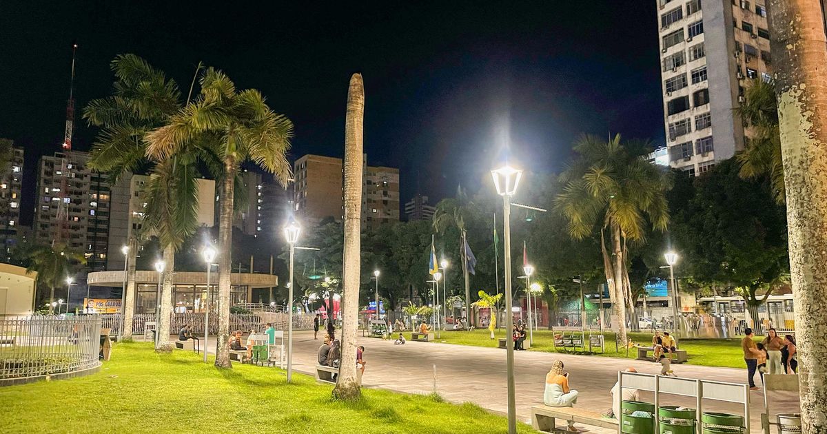 Praça Santuário é reaberta com nova iluminação em frente à Basílica de ...